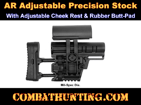 AR-B011 Precision Adjustable Stock AR-15, M4, M16, AR-10 Mil-Spec - AR ...
